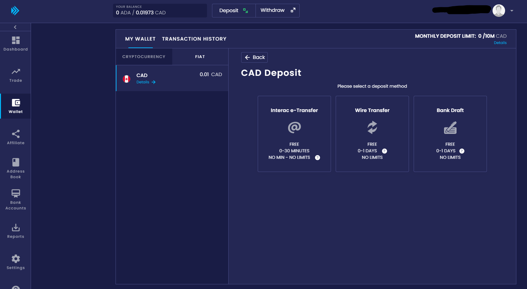 Buying ADA with NDAX - Cardano Canucks
